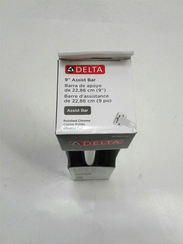 Delta DF509-PC1 9"x 7/8" Exposed Mount Assist Bar 300 lb Max Polished ...