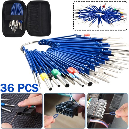 36 PCS Terminal Removal Tool Kit Depinning Tool Electrical Connector ...