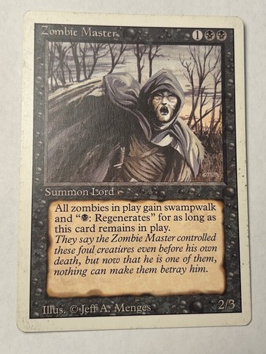 HP, English - 1 x MTG Zombie Master Revised Edition | eBay