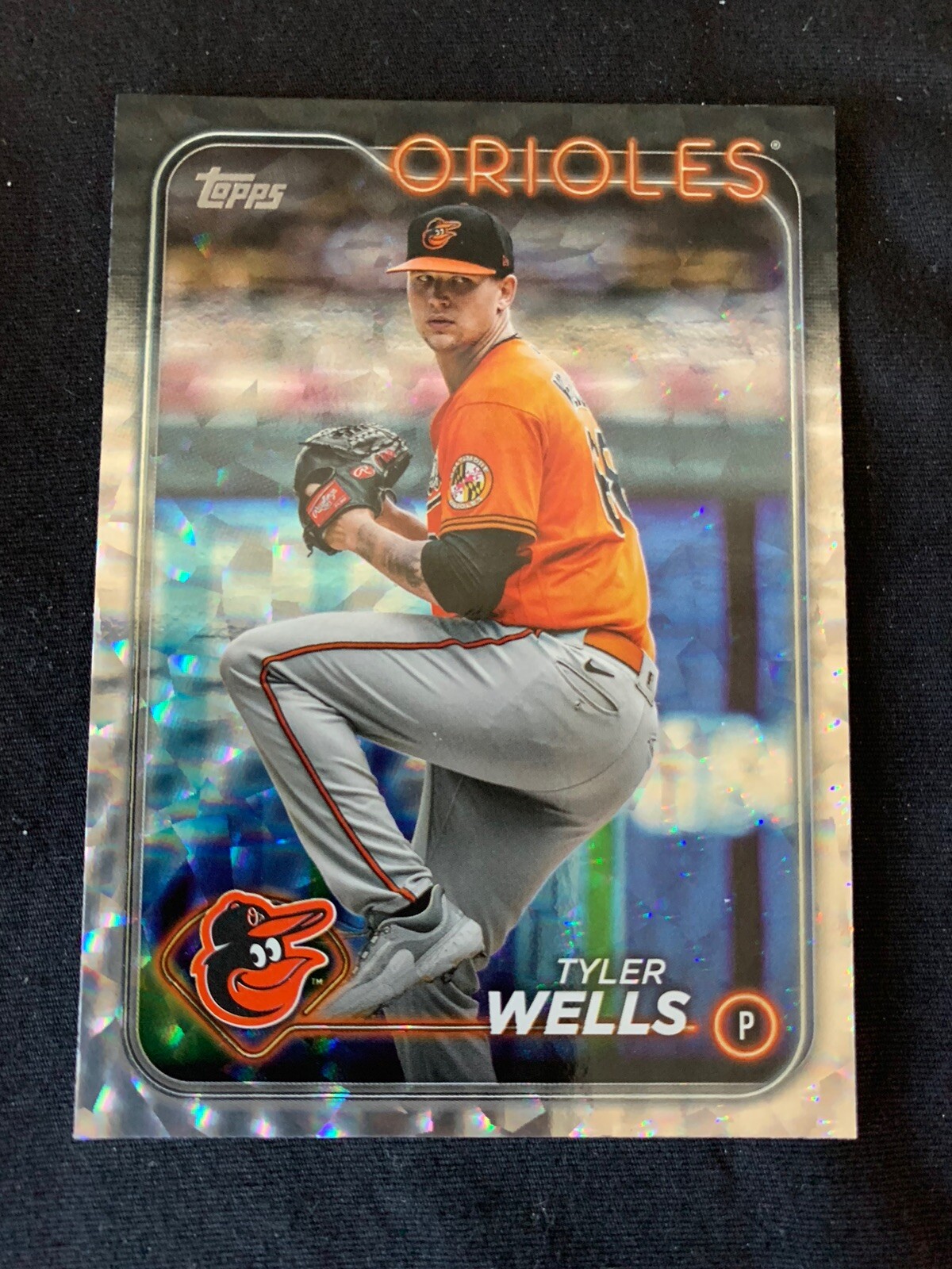 2024 Topps Series 1 - Silver Crackle Foil #251 Tyler Wells for sale ...