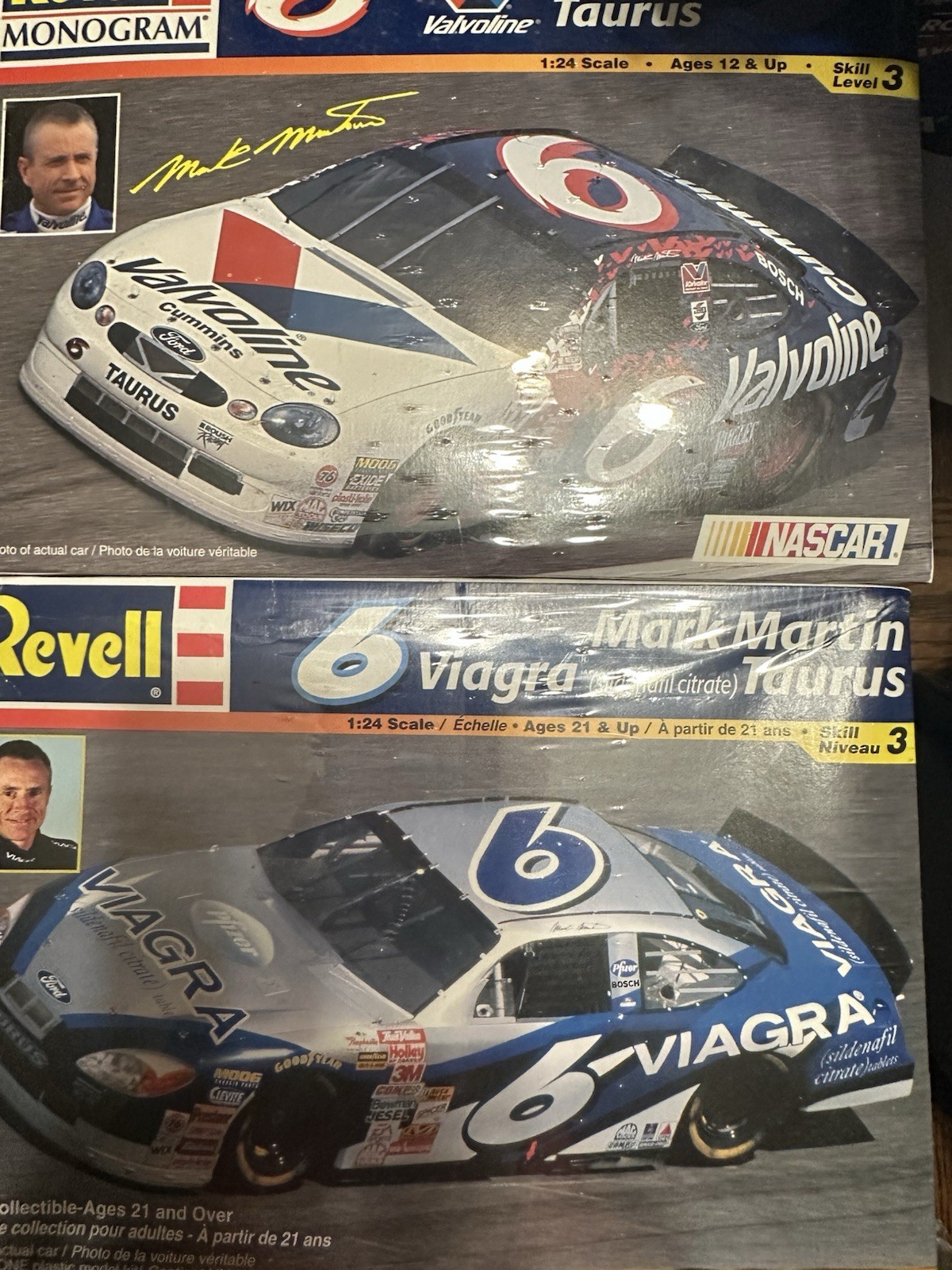 Lot of 4 Revell Monogram AMT Martin #6 Taurus Third 1:24 Model Car Kit ...