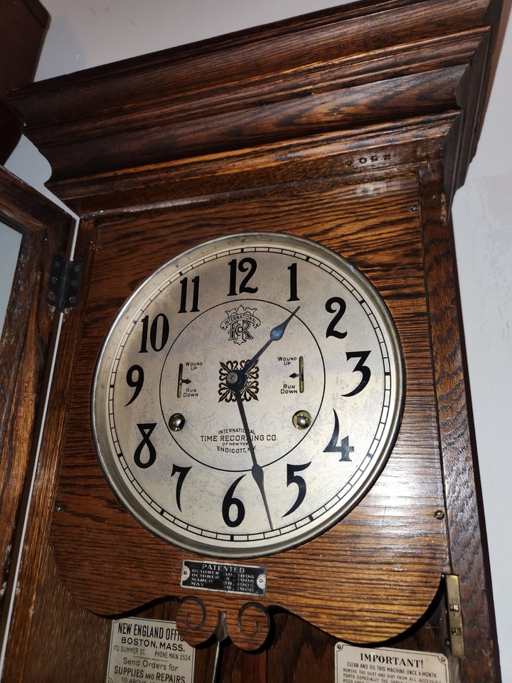 Antique International Time Recorder Clock | eBay