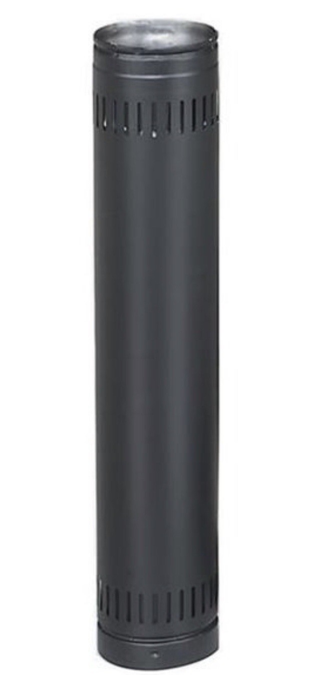 6DL24 Lennox 6DL24 Stove Pipe 6 X 24 Security Double Wall Black Stove ...