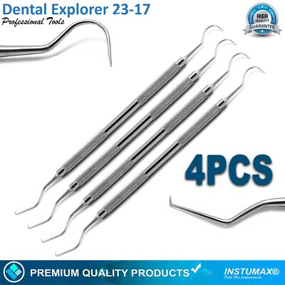 Dental Perio Probe 17 Explorer 23 Double End Diagnostic Stainless Steel ...