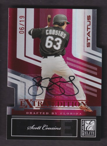 2007 Donruss Elite Extra Edition - Scott Cousins #51 Status Signatures ...