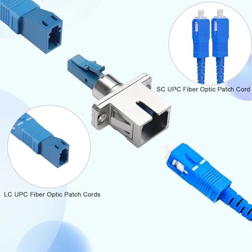 LC/UPC to SC/UPC Hybrid Fibre Simplex Adapter Coupler SM 9/125μm LC ...