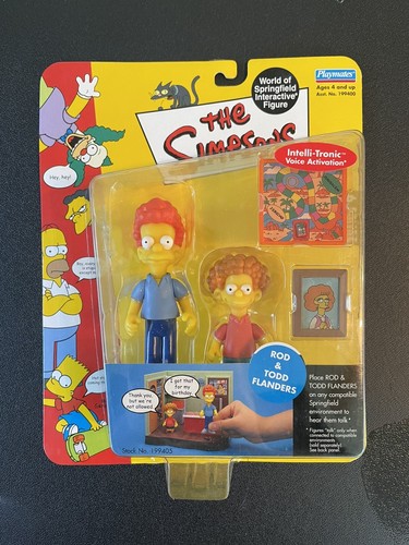 NEW The Simpsons Rod & Todd Flanders Figure World of Springfield Series ...