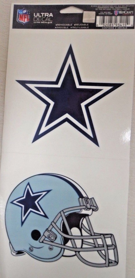 NFL Ultra Decals 2 Pack Set Removable Reusable Sticker Wincraft | eBay