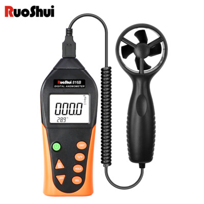 Digital Pro CFM Anemometer HVAC Wind Speed Meter Air Flow Velometer ...