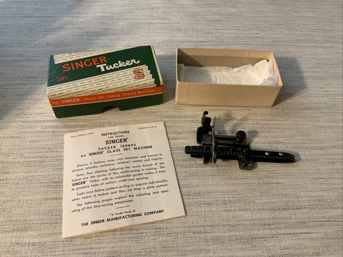 Vintage Singer Tucker Attachment SIMANCO 160692 301-301a, Black Sided ...