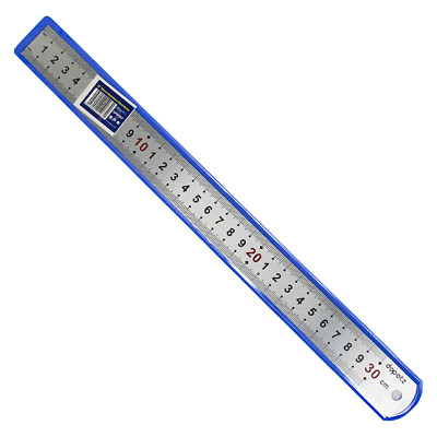 STAINLESS STEEL METAL RULER METRIC & IMPERIAL 12" 30cm 300mm LONG ...