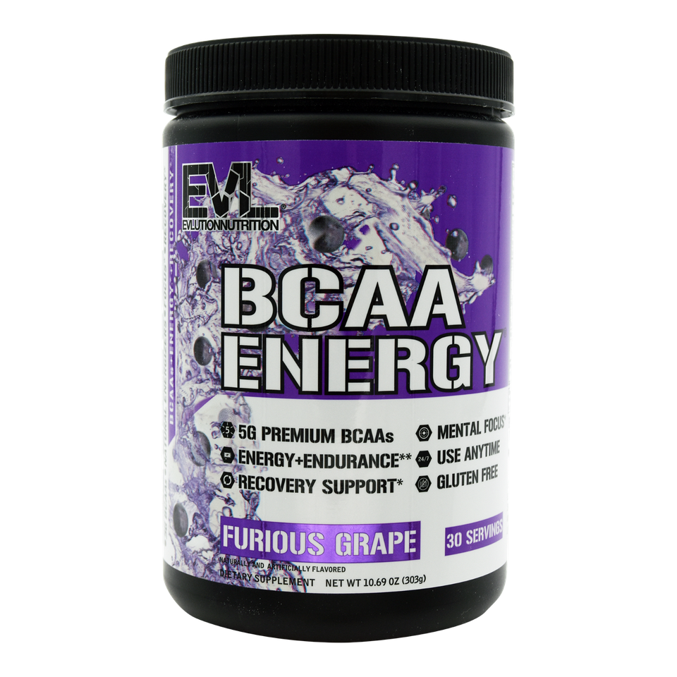 EVL BCAA Energy Pre Workout, Performance Enhancer w/ 5g of Amino Acids ...