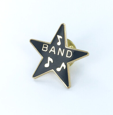 School Band Award Pin - Band Star with Music Notes Uniform Lapel Pin | eBay