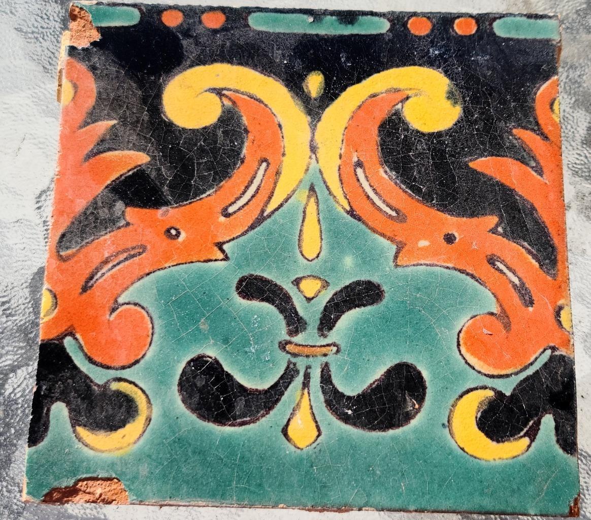 Antique Hand Painted Davies & McDonald Tile Company Tile - GDC ...