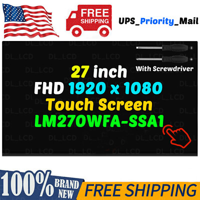 For HP 27-D 27-D0044 Replacement 27" LCD Touch Screen Display Panel ...