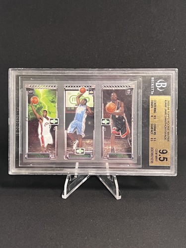 2003 Topps Matrix Dwyane Wade Carmelo Anthony Lebron James RC BGS 9.5 ...