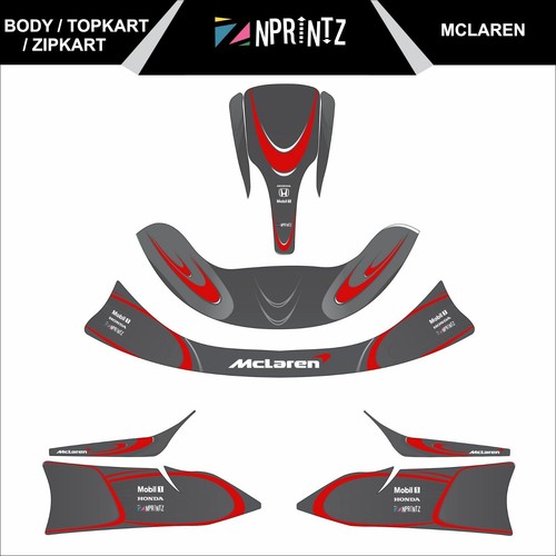 TOPKART/ZIPKART BAMBINO MCLAREN STICKER KIT - KARTING - OTK - EVK-CADET ...