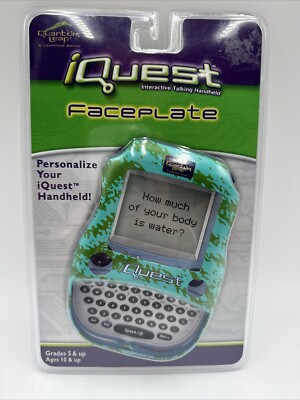 Faceplate for iQuest (from Quantum Leap) Handheld Device- Green on ...