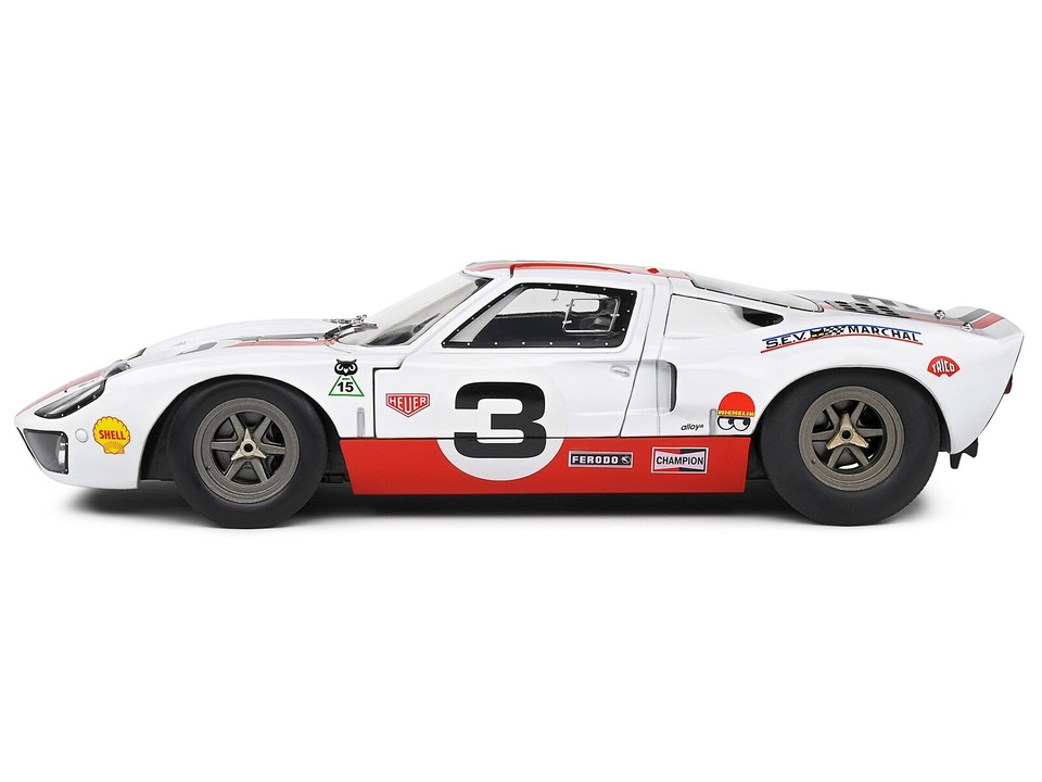 Box Damaged FORD GT40 MK1 #3 "ERIC DEAN DESIGN" WHITE 1/18 BY SOLIDO ...