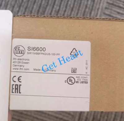 1pcs IFM SI6600 flow monitor SIR11ABBFPKG/US-100-IPF FedEx or DHL or ...