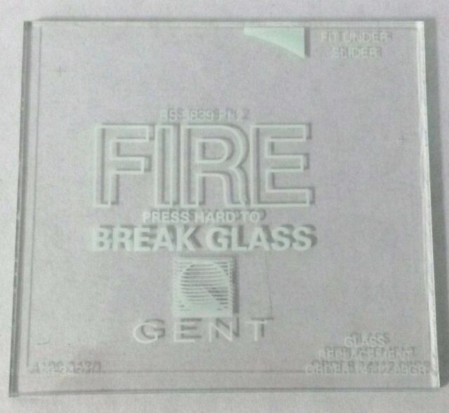 11 Gent Honeywell 1195 Spare Replacement Call Point Glass 14112-09 6 ...