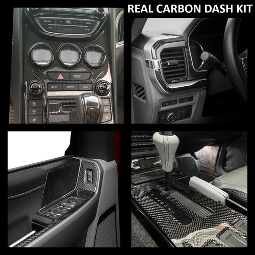 Fits Nissan Rogue (NON SELECT) 2014-2017 Basic Premium REAL CARBON DASH ...