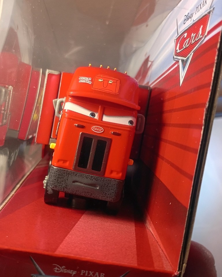 Disney Pixar Cars Jerry Recycled Batteries Peterbilt Semi Truck Hauler ...