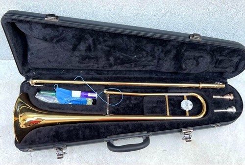 Yamaha YSL-354 Tenor Trombone Genuine Hard Case Included W/Mouthpiece ...