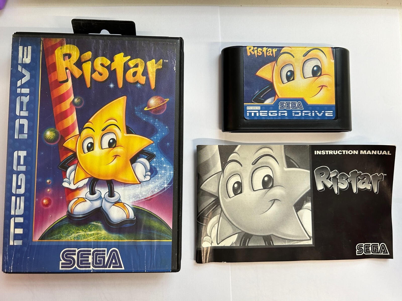 Ristar Water Damaged Cover! (Sega Megadrive Game) | eBay UK