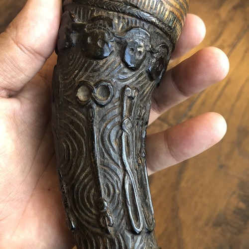 18th Century Antique Tibetan Tantric Instrument Makara Tungwa Ritual ...