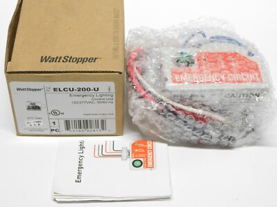 NEW WATT STOPPER ELCU-200-U EMERGENCY LIGHTING CONTROL UNIT, 120/277V ...