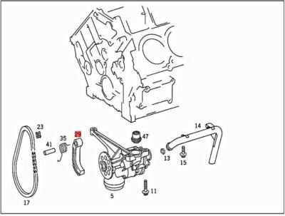 Genuine MERCEDES Tensioning bracket 1121810059 | eBay