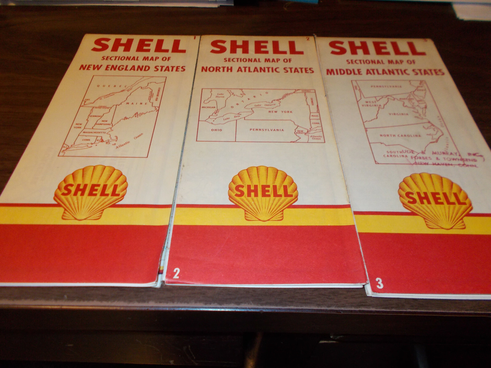 THREE 1952 Shell Section Road Maps / 3 Different for One Money | eBay