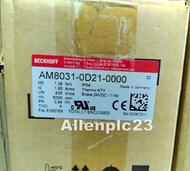 Beckhoff Am8031 Am8031-0d21-0000 Servo Motor 6000rpm for sale online | eBay