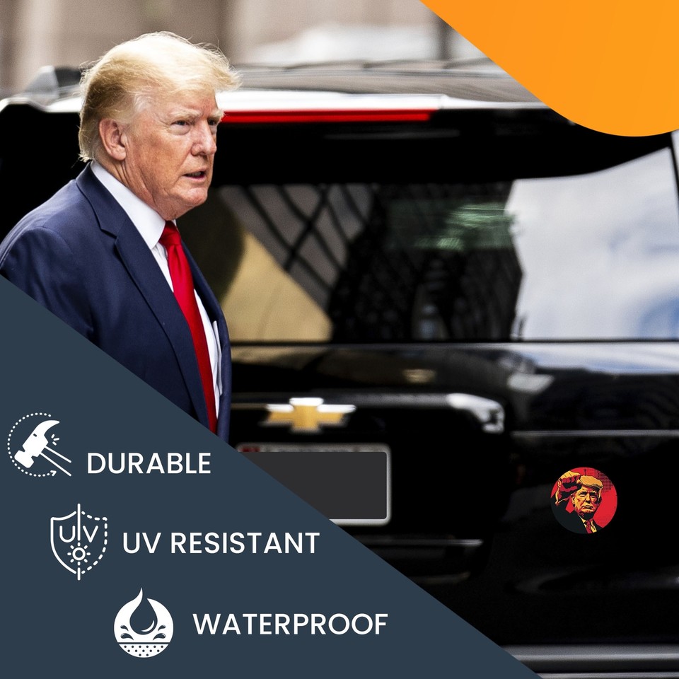 Magnet Me Up Donald Trump Face Palm Republican Magnet Decal, 5" Round ...