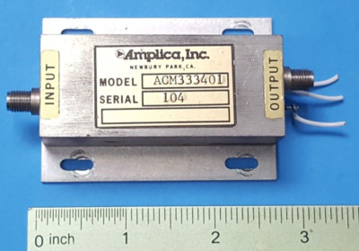 AMPLIFIER , ACM333401 , AMPLICA INC, SERIAL 104 , +12 VDC | eBay