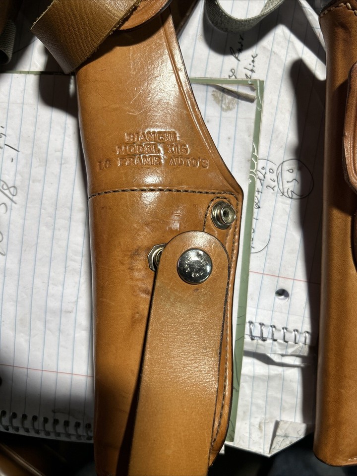 Vtg Gun Holster lot shoulder Bianchi X15 s&w .44 x15 medium large auto ...