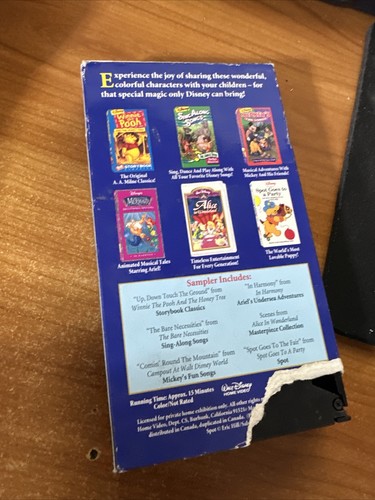 Disney Family Video Sampler (VHS) | eBay