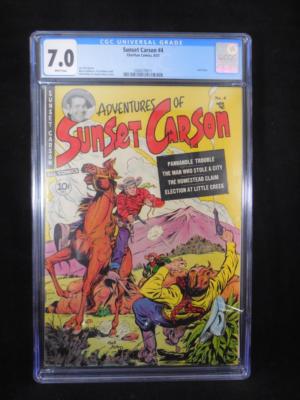 Sunset Carson #4 CGC 7.0 White Pages Last Issue | eBay