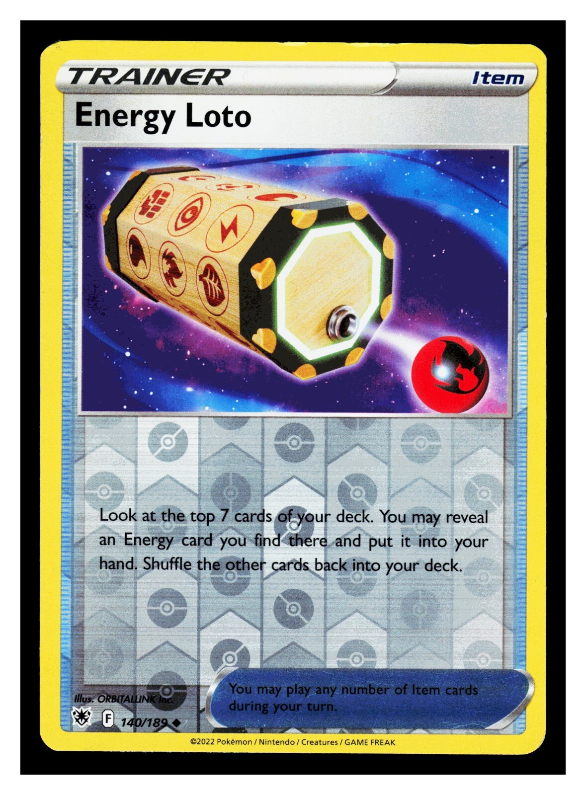 Pokemon Astral Radiance Energy Loto 140/189 Reverse Foil Uncommon | eBay