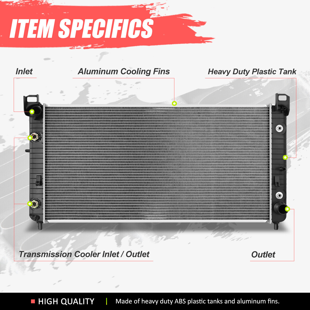OE Style Cooling Radiator for Silverado Sierra 2500HD 3500HD w/o ...