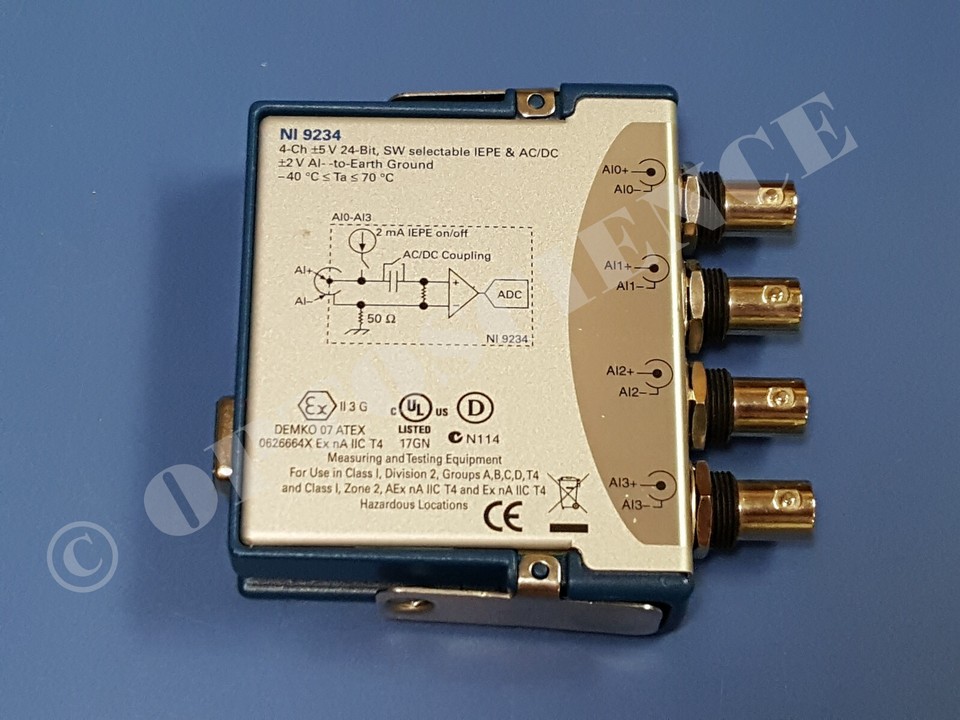 National Instruments NI 9234 cDAQ IEPE Sound and Vibration Input Module ...