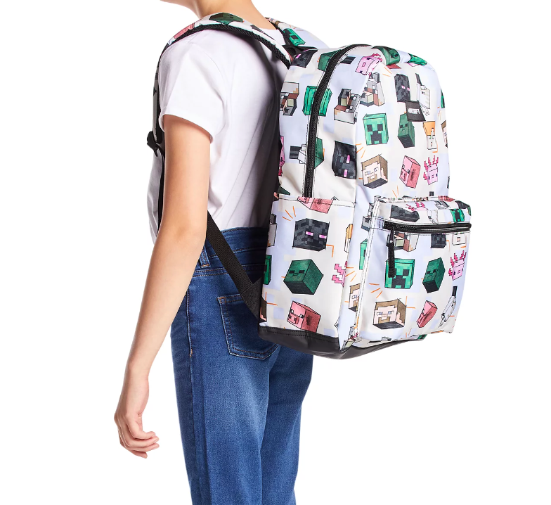 Minecraft Creeper 17" Laptop Backpack, Multicolor | eBay