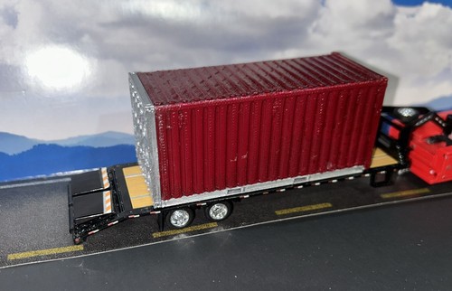 1/64 DCP Greenlight Custom Paint 20’ Shipping Containers 2 Red 1 Black ...