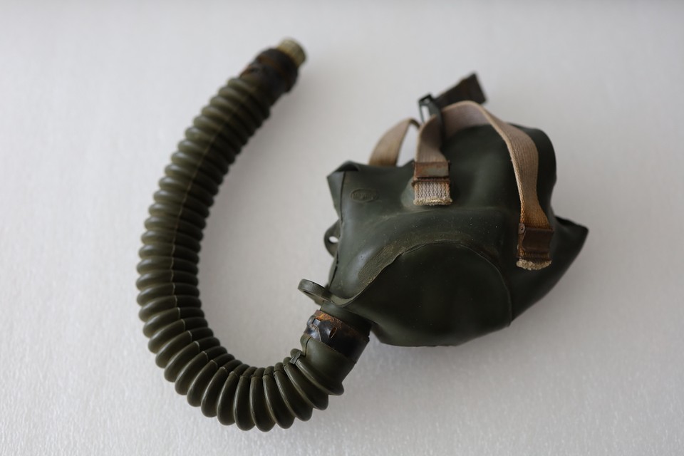 VINTAGE WWII USAAF US Army Airforce Type A-10A Pilots Oxygen Mask 1944 ...
