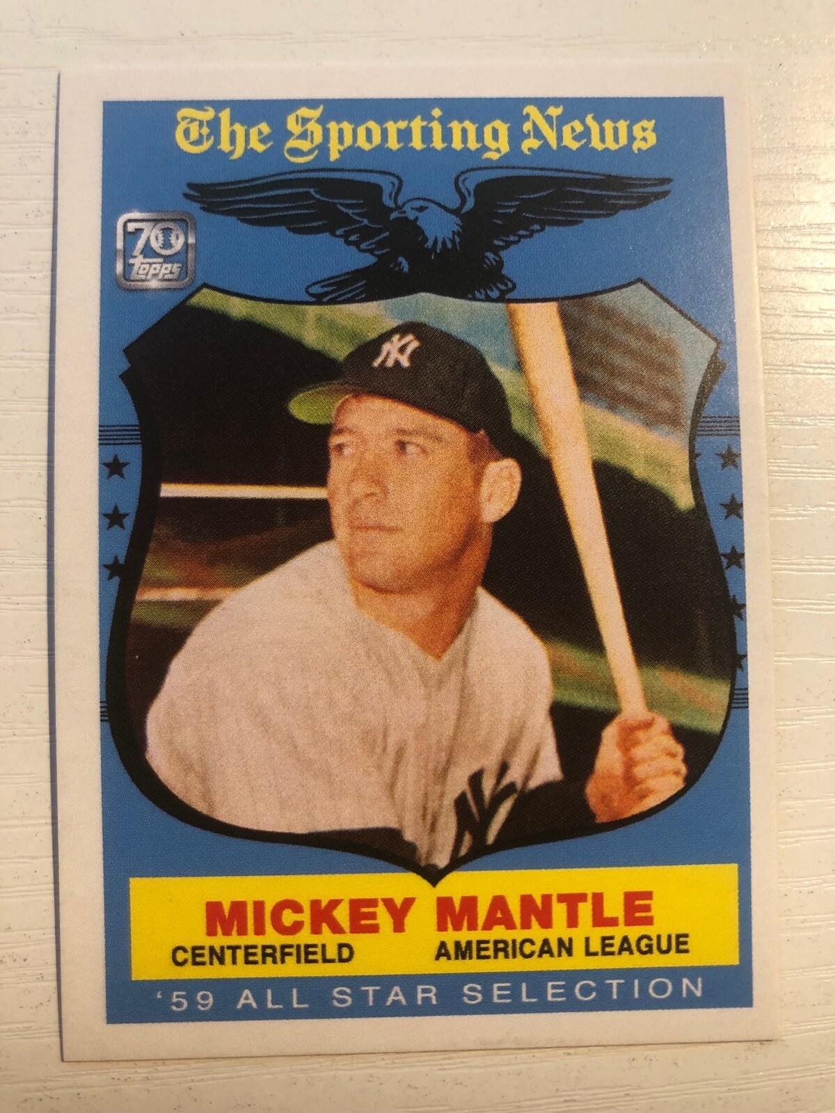 2021 Topps X Mickey Mantle 1959 Topps New York Yankees All Star 18 | eBay