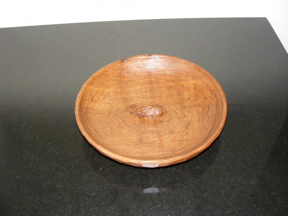 EX- ROBERT MOUSEMAN THOMPSON APPRENTICE PETER RABBITMAN HEAP FRUIT BOWL ...
