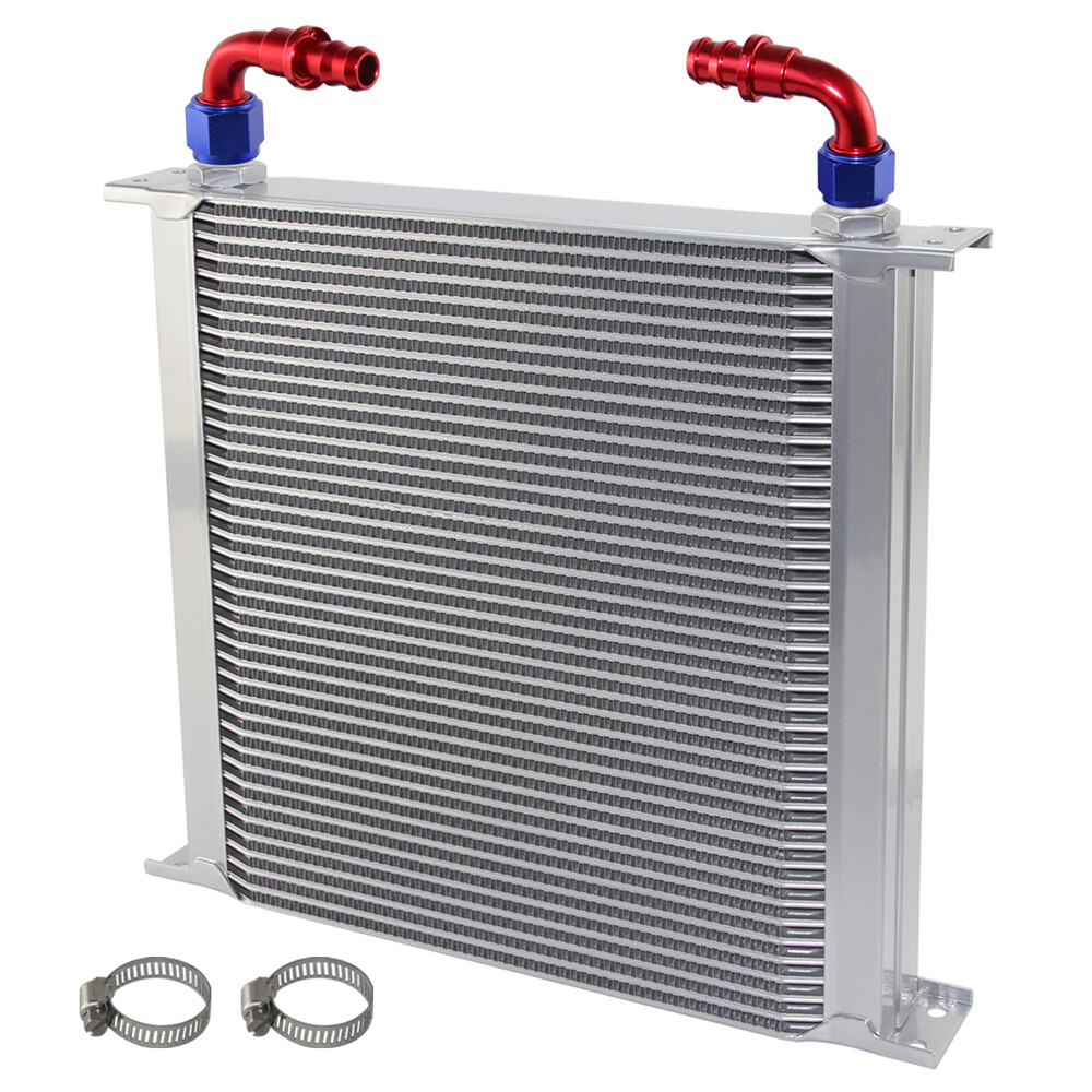 40 Row AN10 Aluminum Engine Oil Cooler Radiator + 2pcs 90 Degree ...