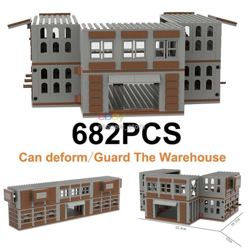 MOC Military WWII Army Fortress Baseplate Building Blocks Bricks ...