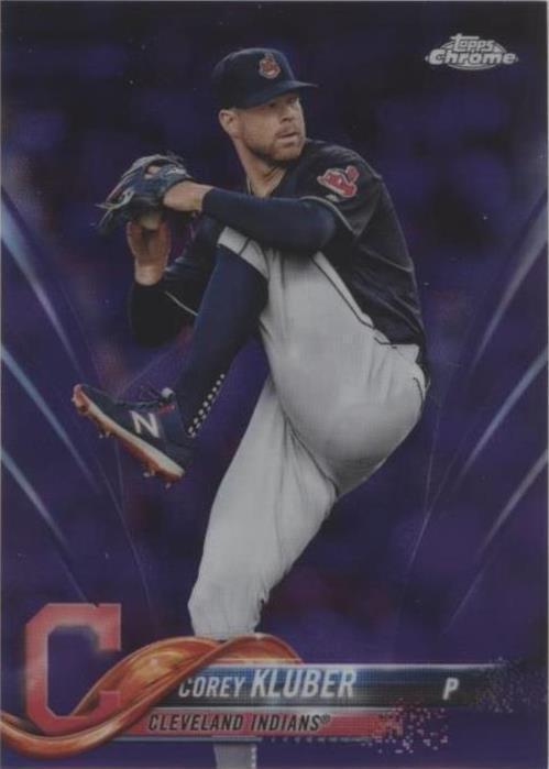 2018 Topps Chrome - Corey Kluber #20 Purple Refractor /299 for sale ...